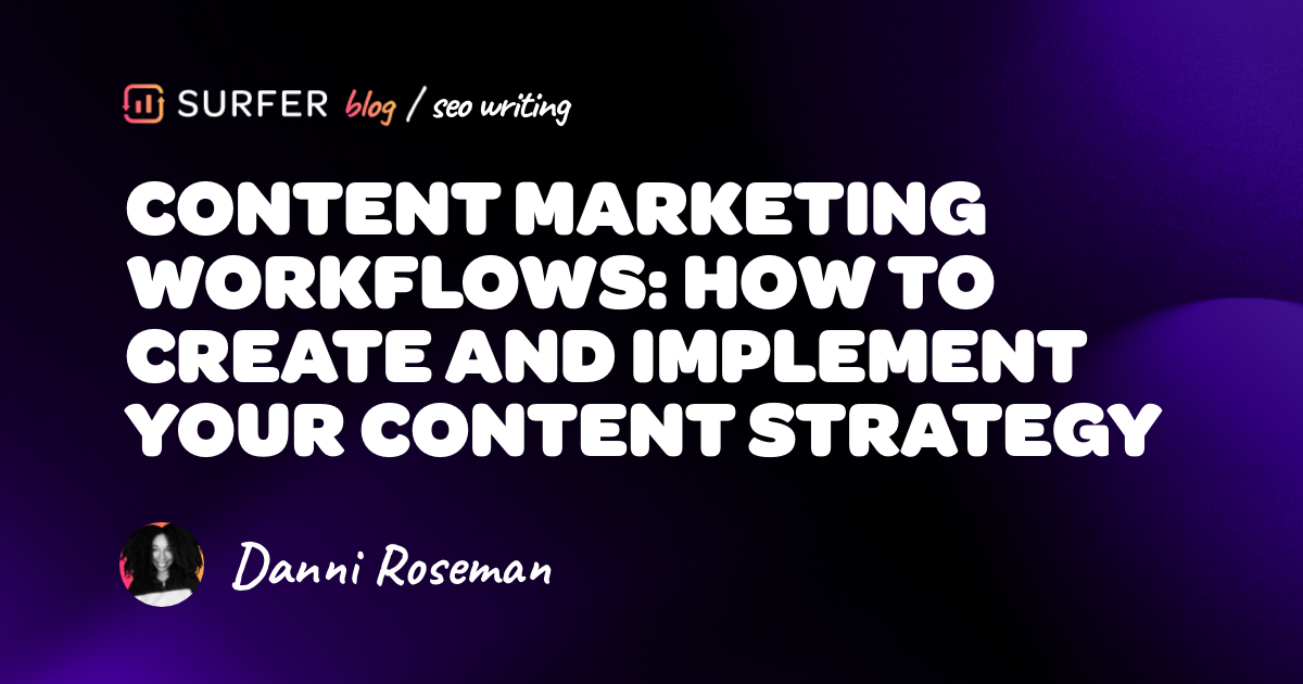 Content Marketing Workflows: How to create and implement your content ...