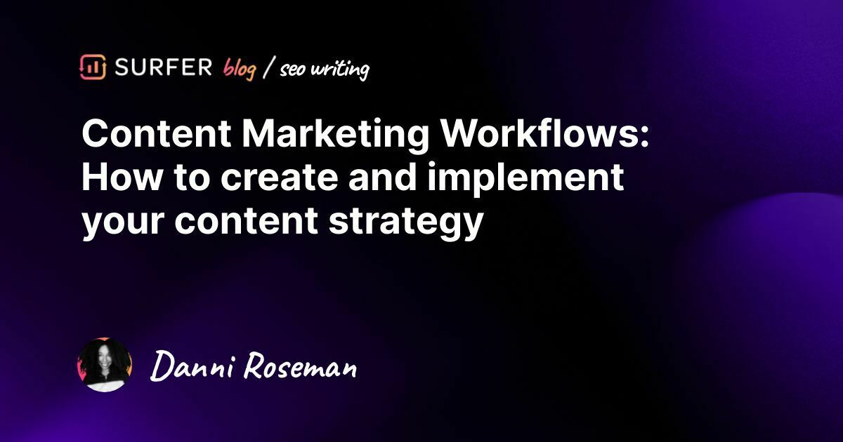 Content Marketing Workflows: How to create and implement your content ...