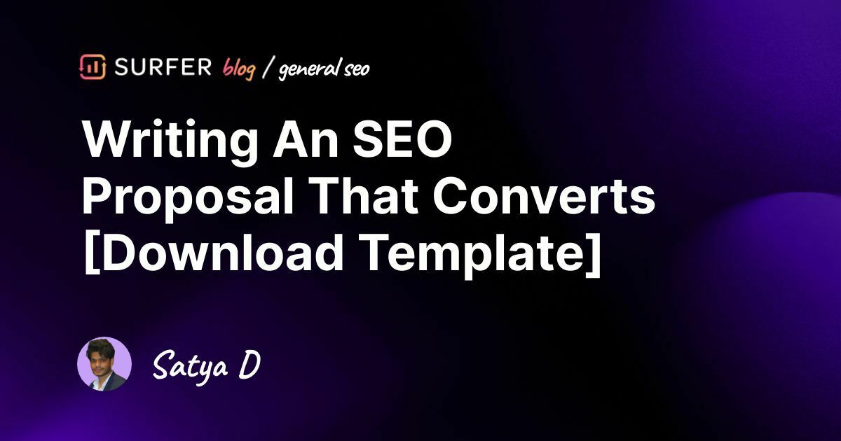 Writing An SEO Proposal That Converts