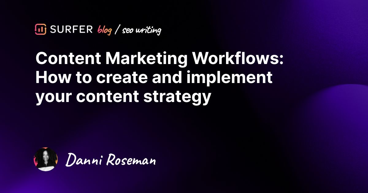 Content Marketing Workflows: How to create and implement your content ...