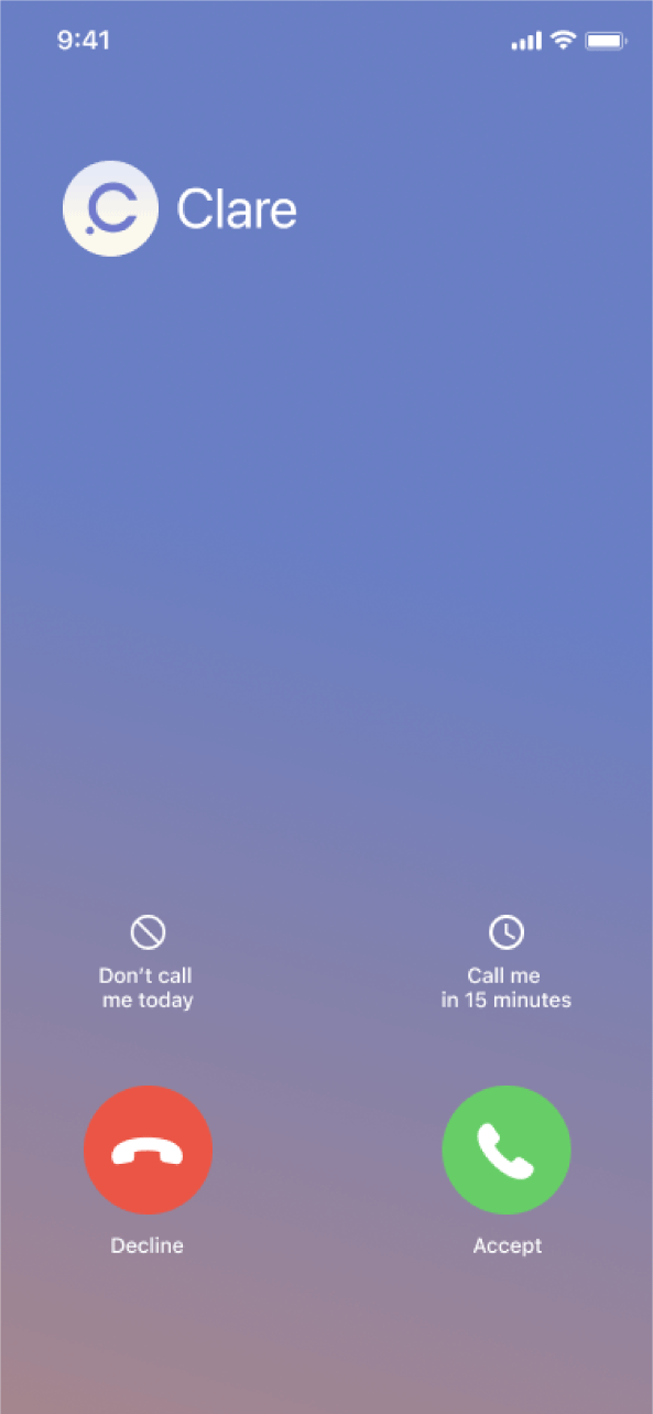 clare&me AI for Self-Therapy for your Mental Health over the Phone