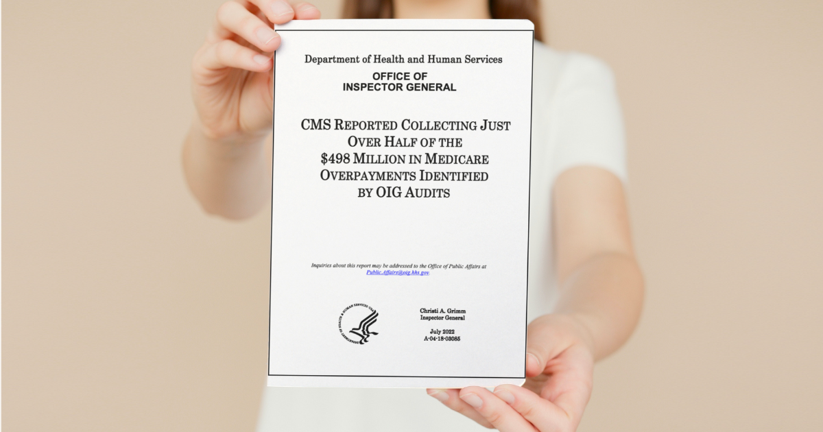 CMS Short $226M in Collecting Overpayments - Crossroads Health