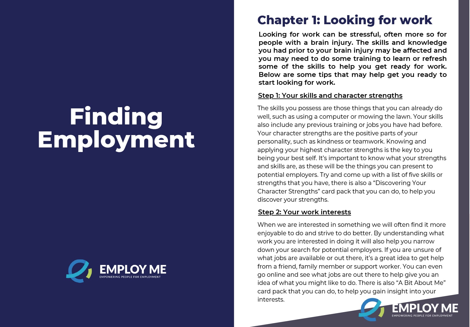 Finding Employment | Resources | Employ Me