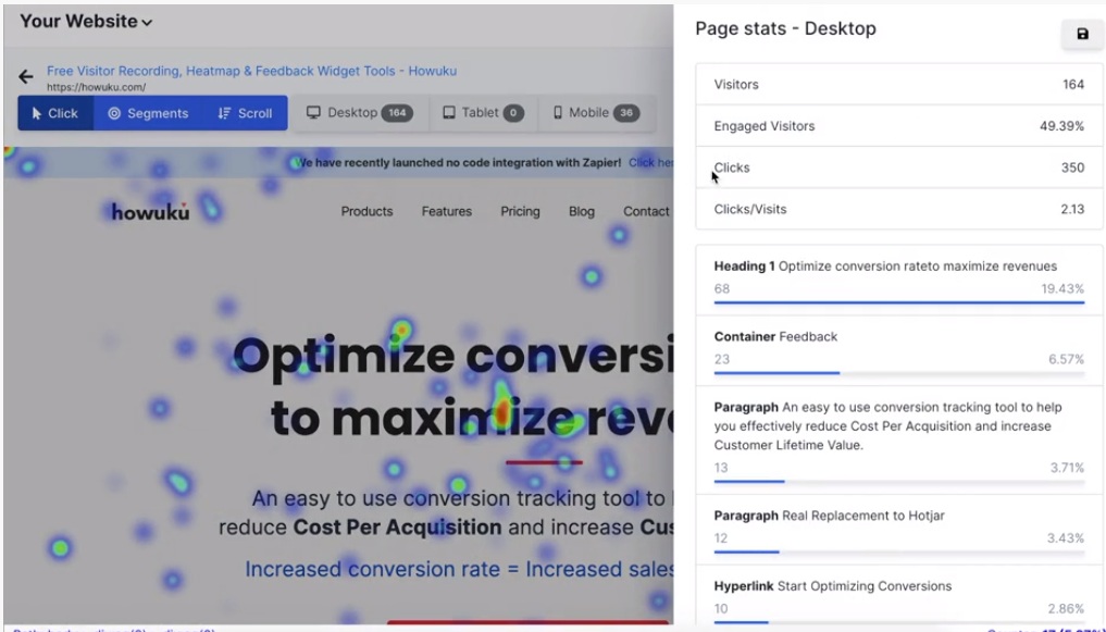What is a website heatmap in 2022? | Howuku Blog