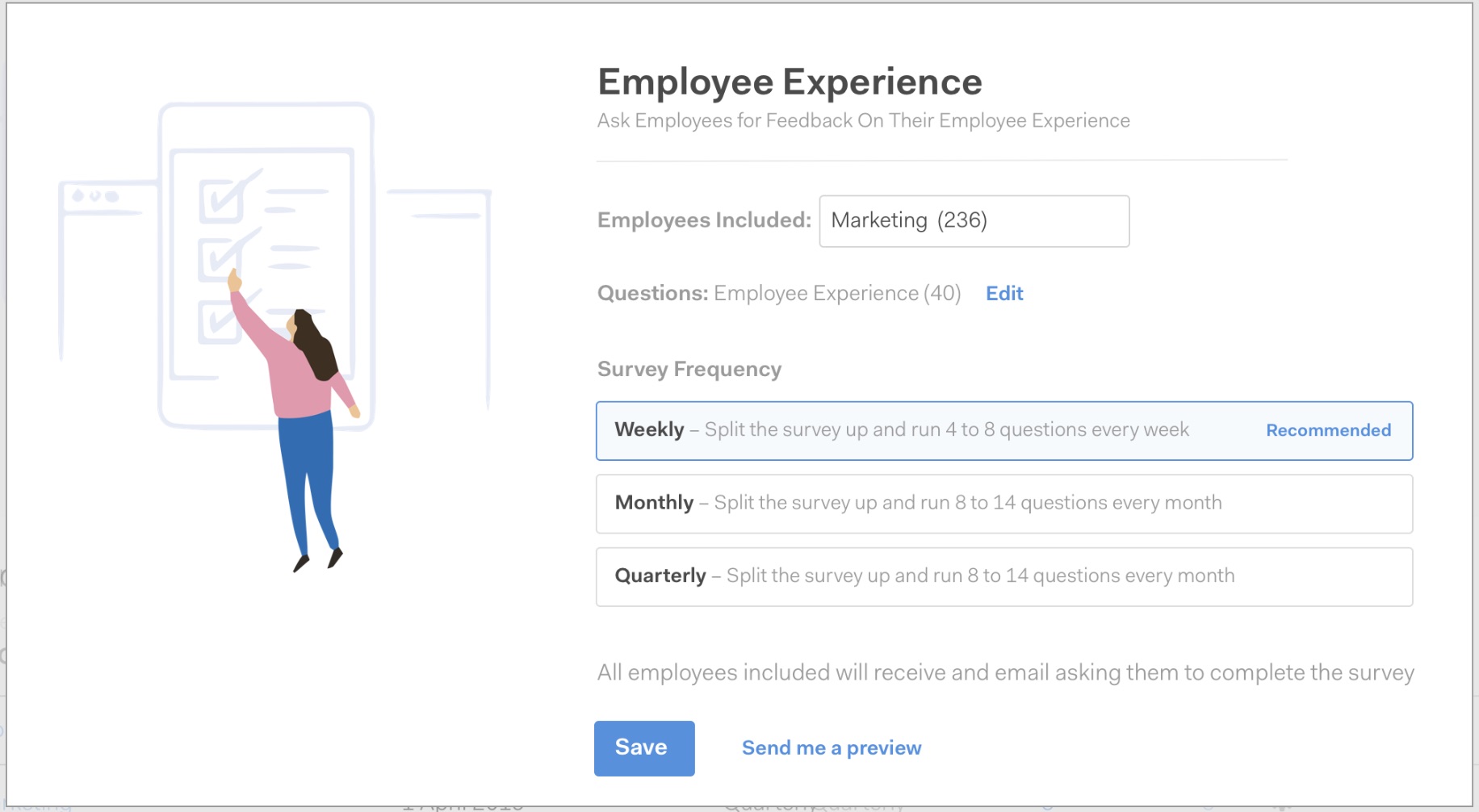 Release of Employee Experience Surveys