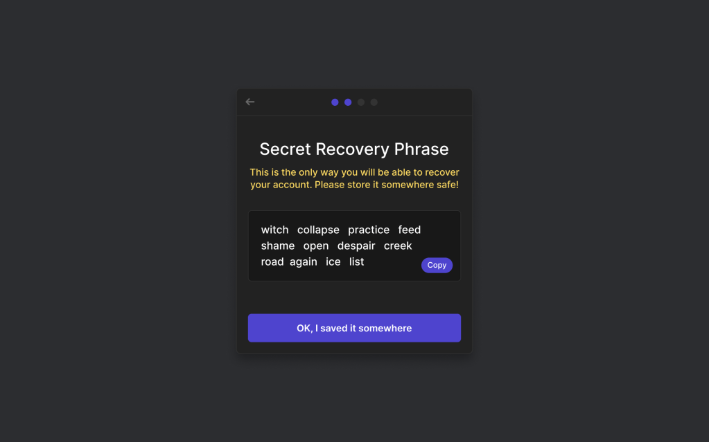 Recovery Methods in Wallets