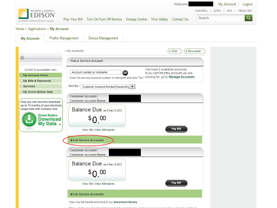 How to Access Info on Your Online SCE Account