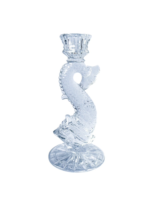 Mendera | Art deco koi fish candlestick