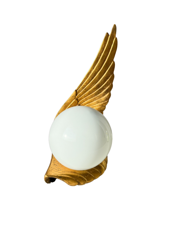 Mendera | Gold angel wing lamp 60s/70s