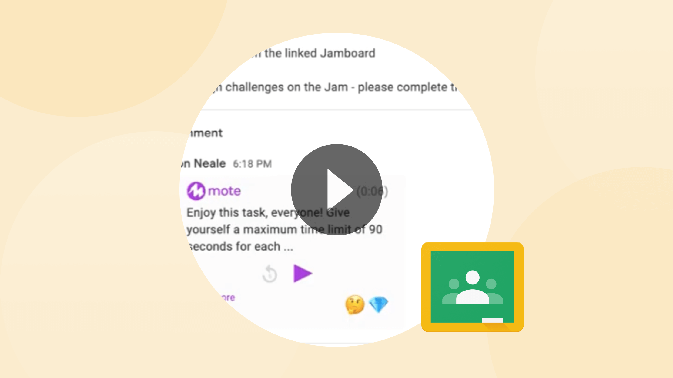 Google Classroom: student view