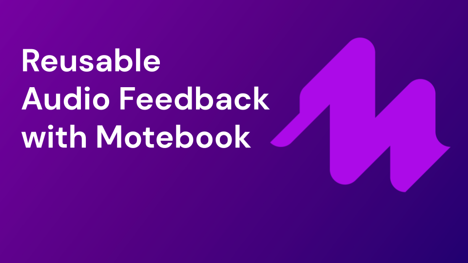 Building a Reusable Audio Feedback Library
