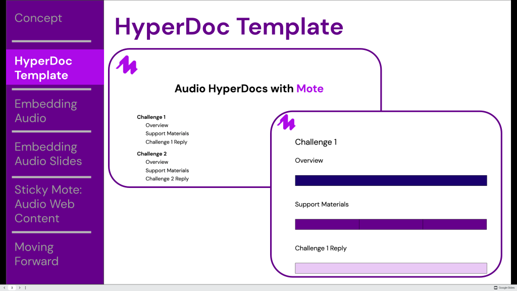 Audio HyperDocs