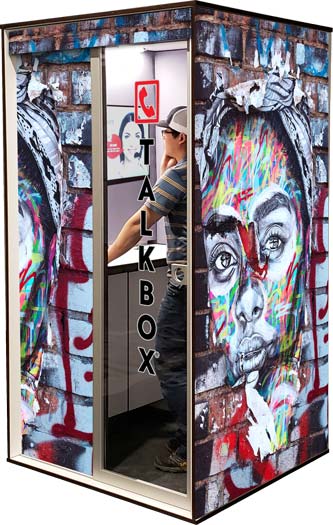 Wrap Your Talkbox Booth with Any Graphics