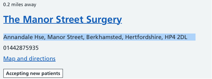 NHS Change of address | Moveinout