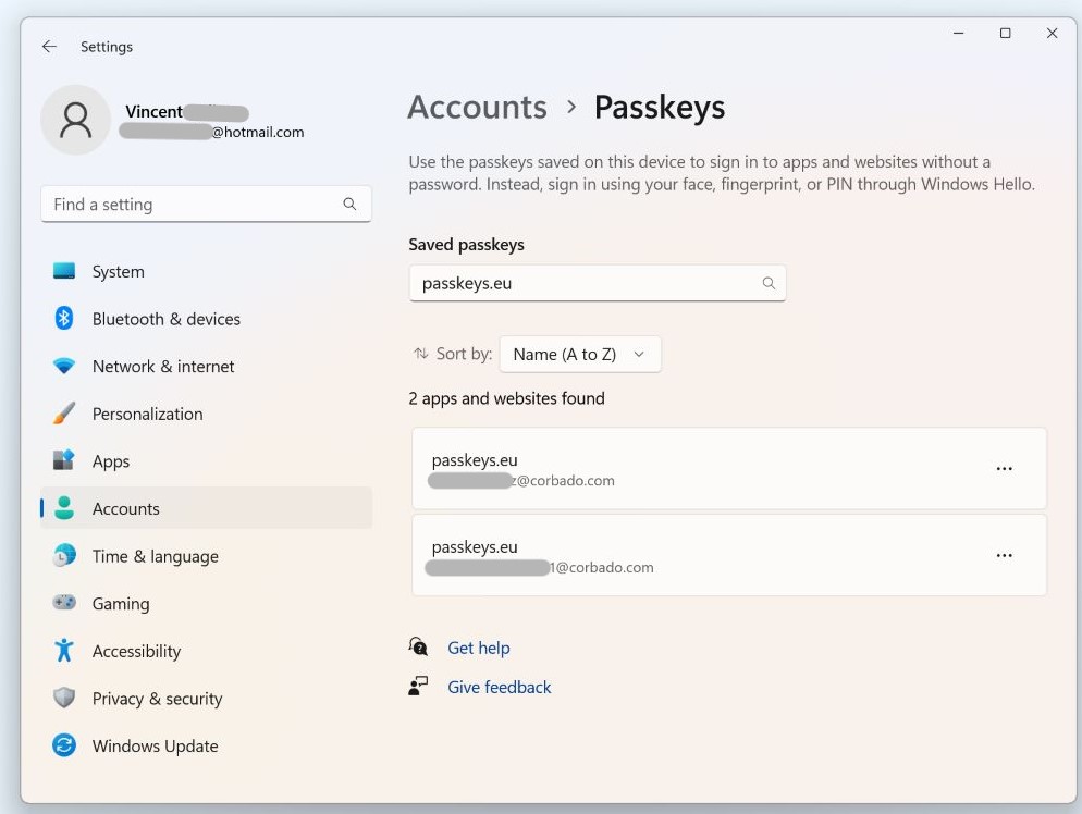 Windows Managing Passkeys New Passkey Features Windows Managing Passkeys New Passkey Features