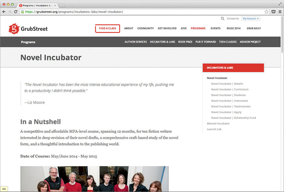 An elegant, scalable ecommerce platform for creative writers | Grubstreet | E-commerce | Yeti LLC