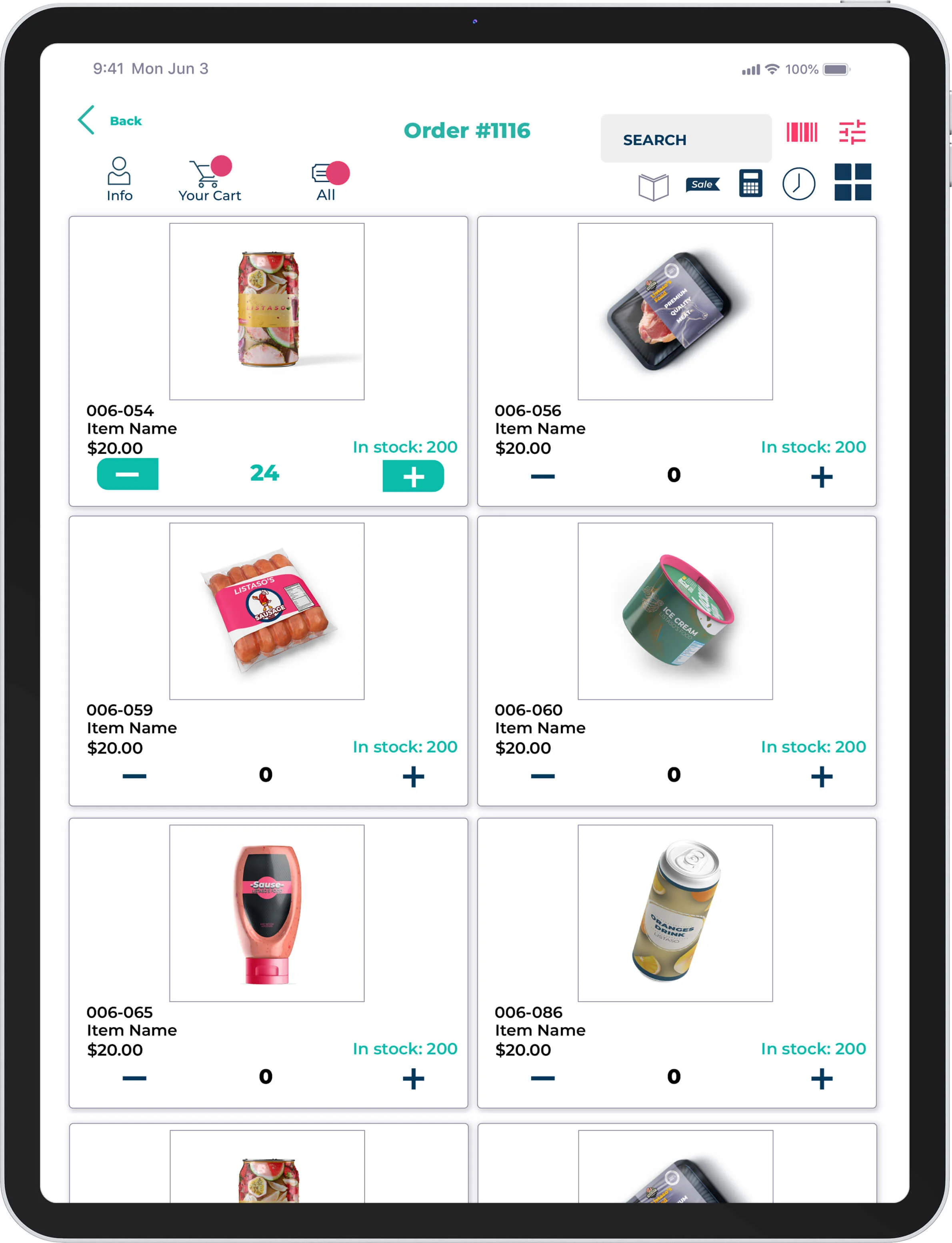 B2B Order Taking App | Listaso