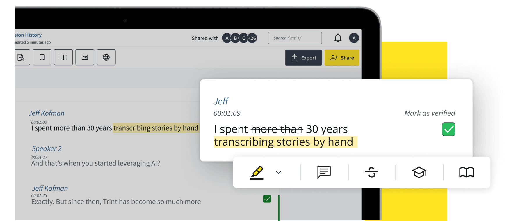 Transcribe video and audio to text | Content editor | Trint