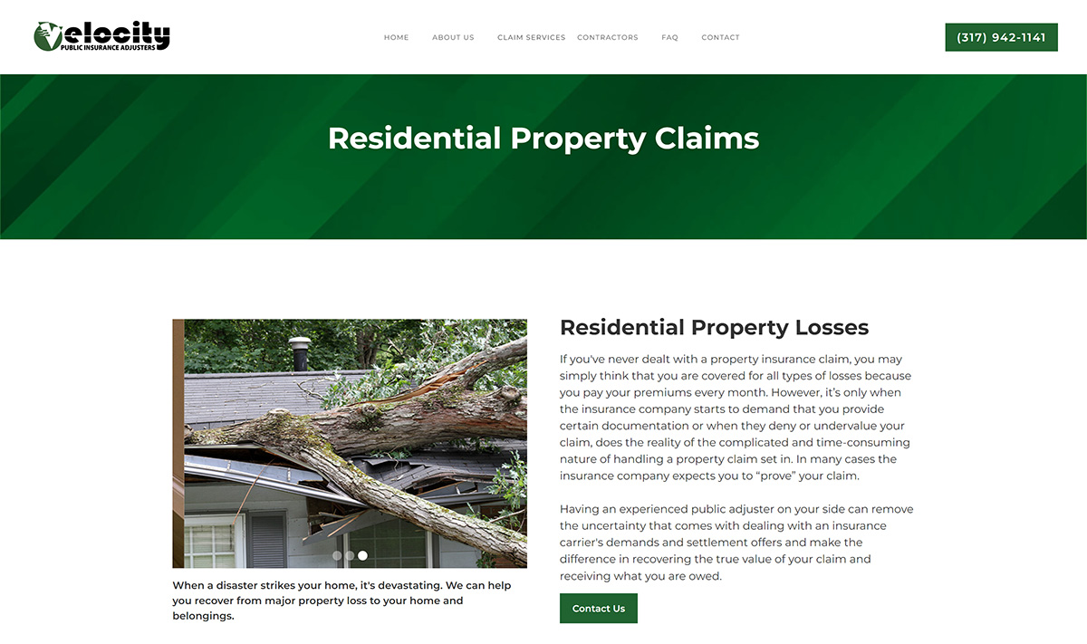 Residential Insurance Claims | Velocity Public Insurance Adjusters