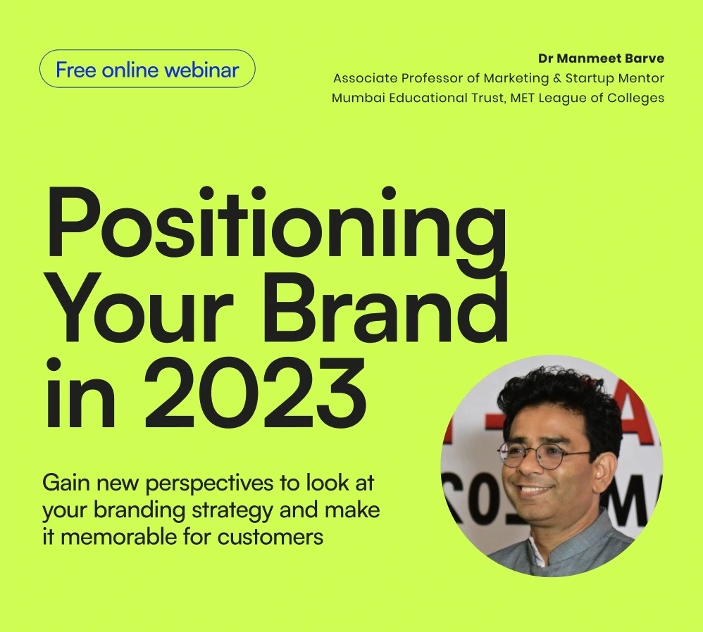 Positioning your Brand in 2023 with Dr. Manmeet Barve - Doerscircle ...