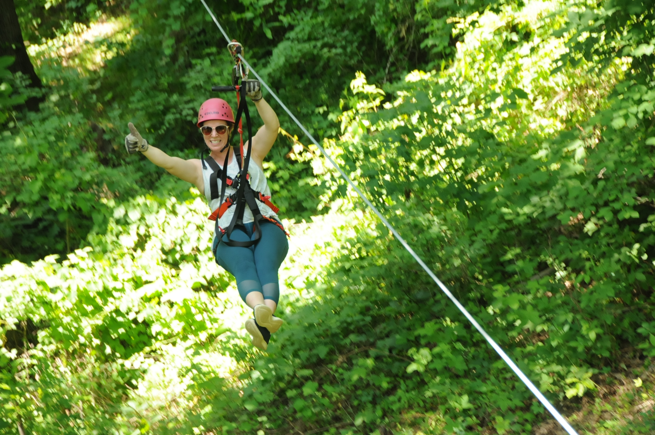 Ziplining