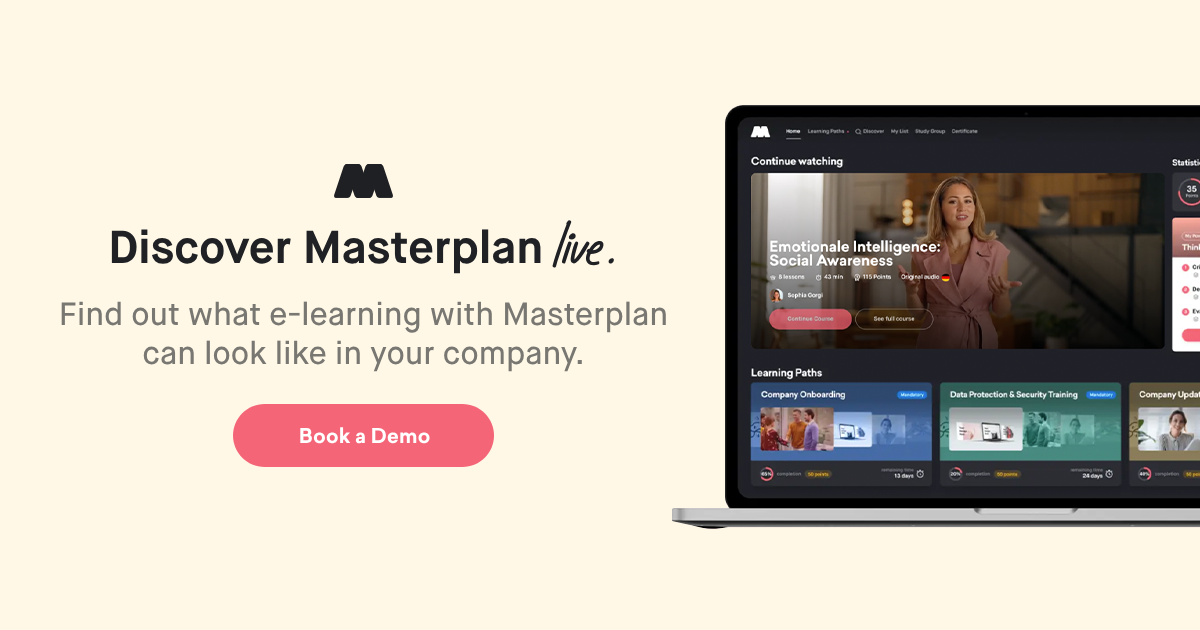 Learning Platform Demo: Discover Masterplan Live!