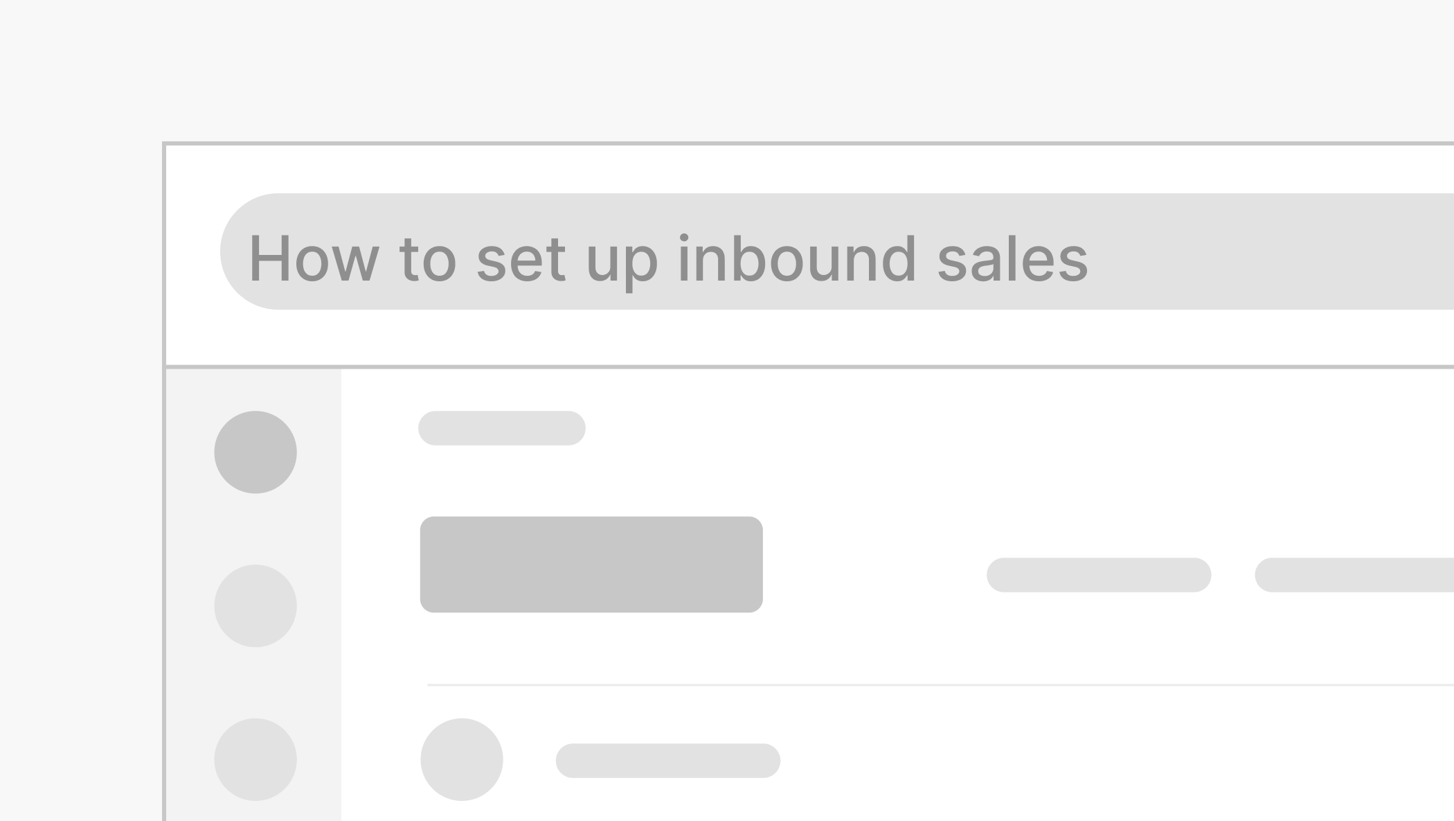 How to setup your inbound sales process