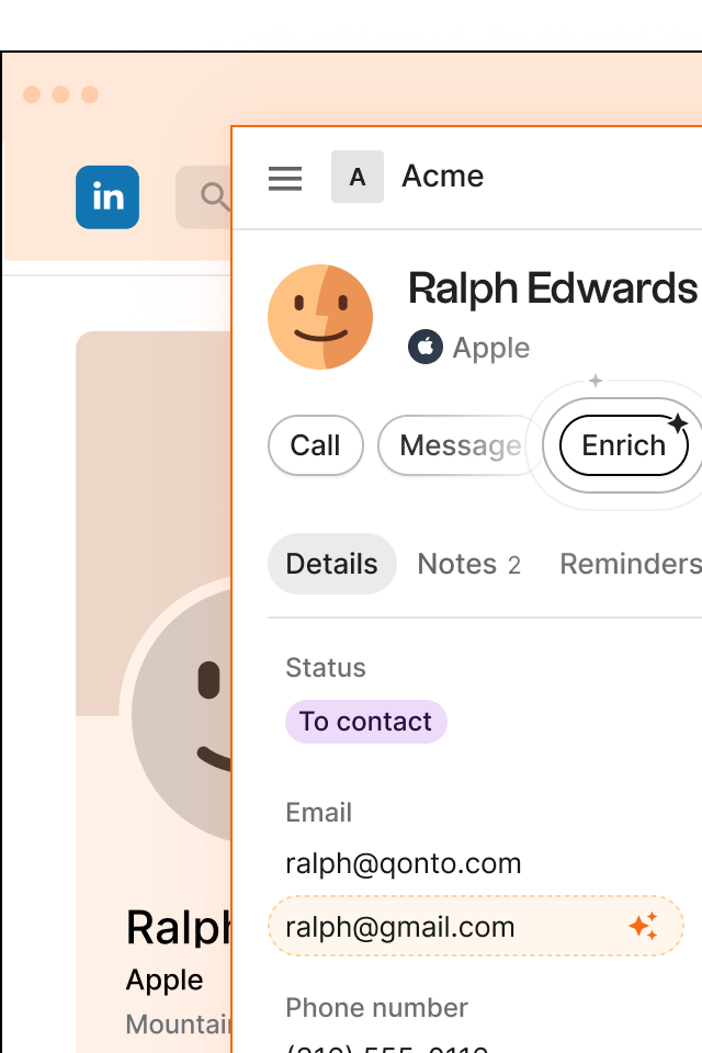 Build lists of contacts from anywhere