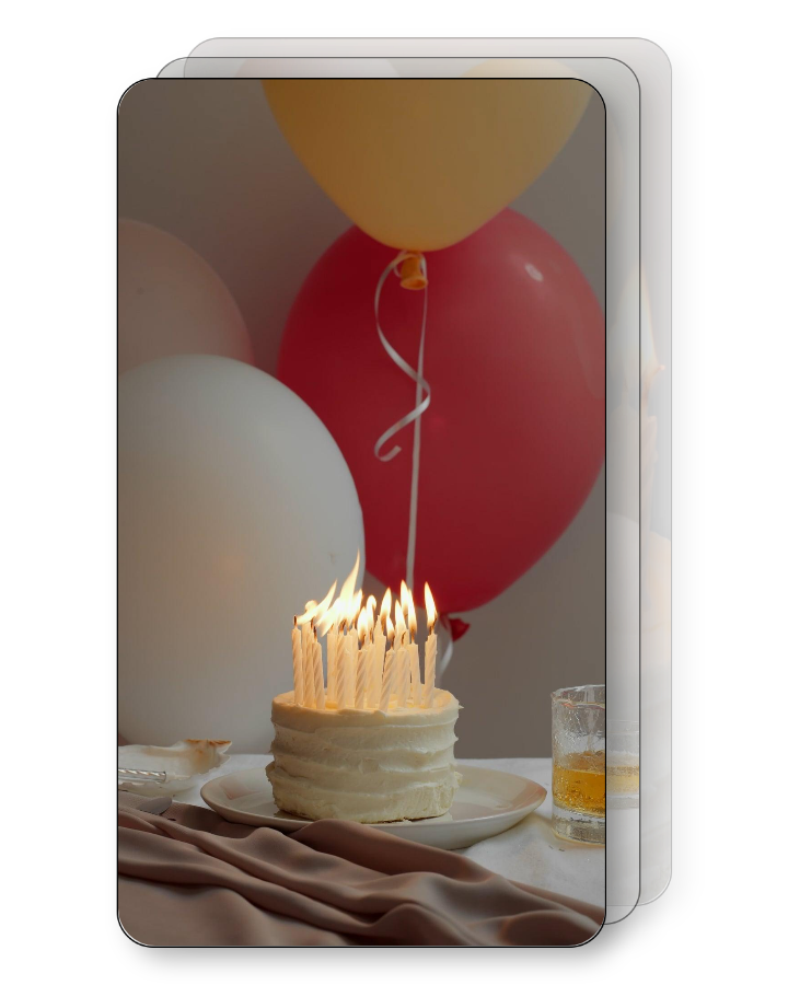 Birthday Cake Pack | Stock Vertical Video Collection on Packsia
