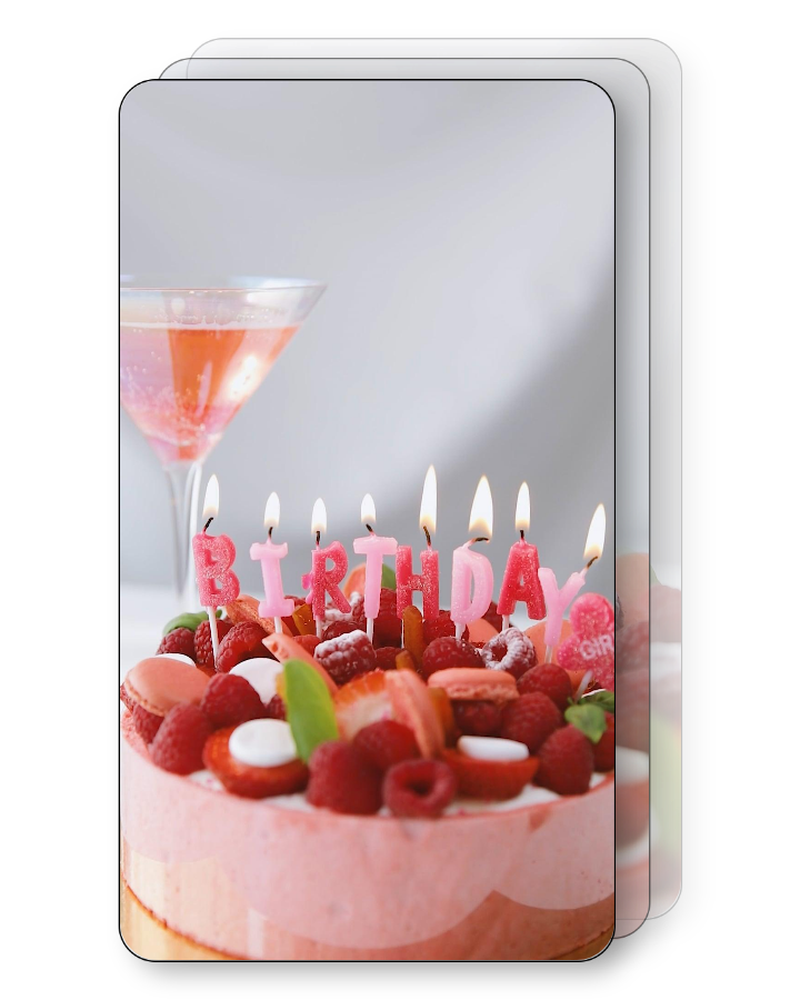 Pink Birthday Cake Pack | Stock Vertical Video Collection on Packsia