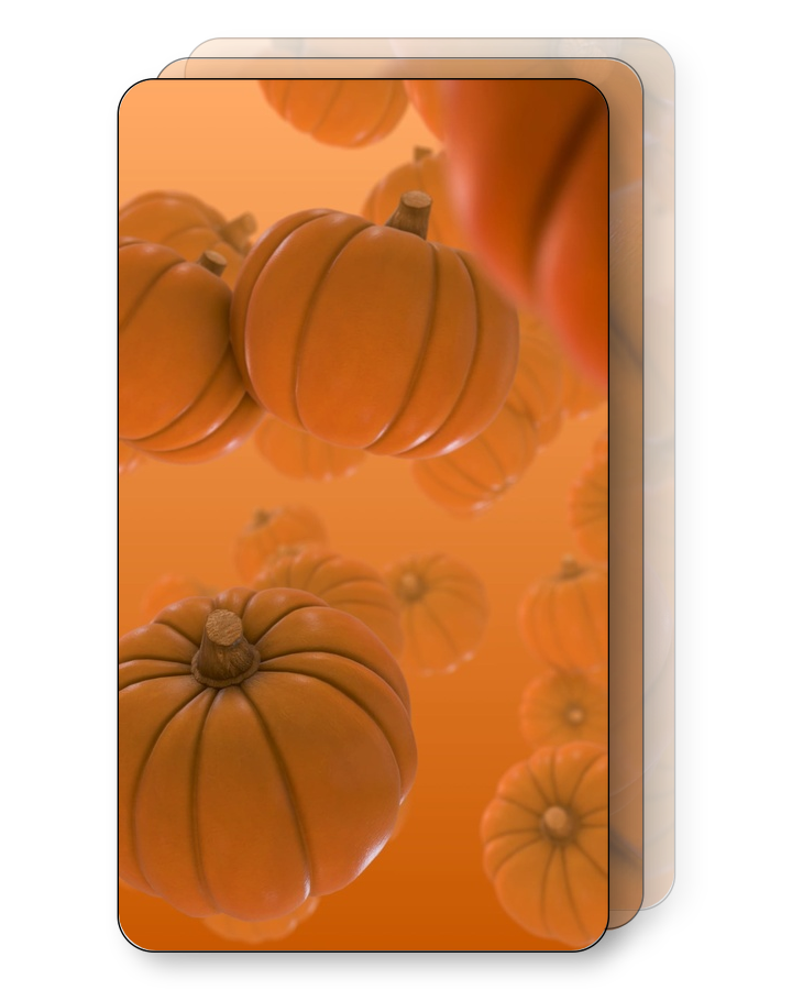 Floating Pumpkins Pack | Stock Vertical Video Collection on Packsia