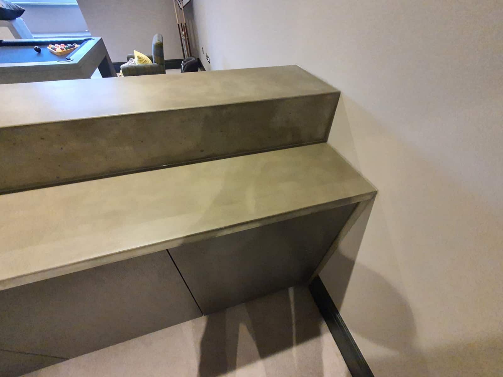 Concrete bar top - cement greyLondon