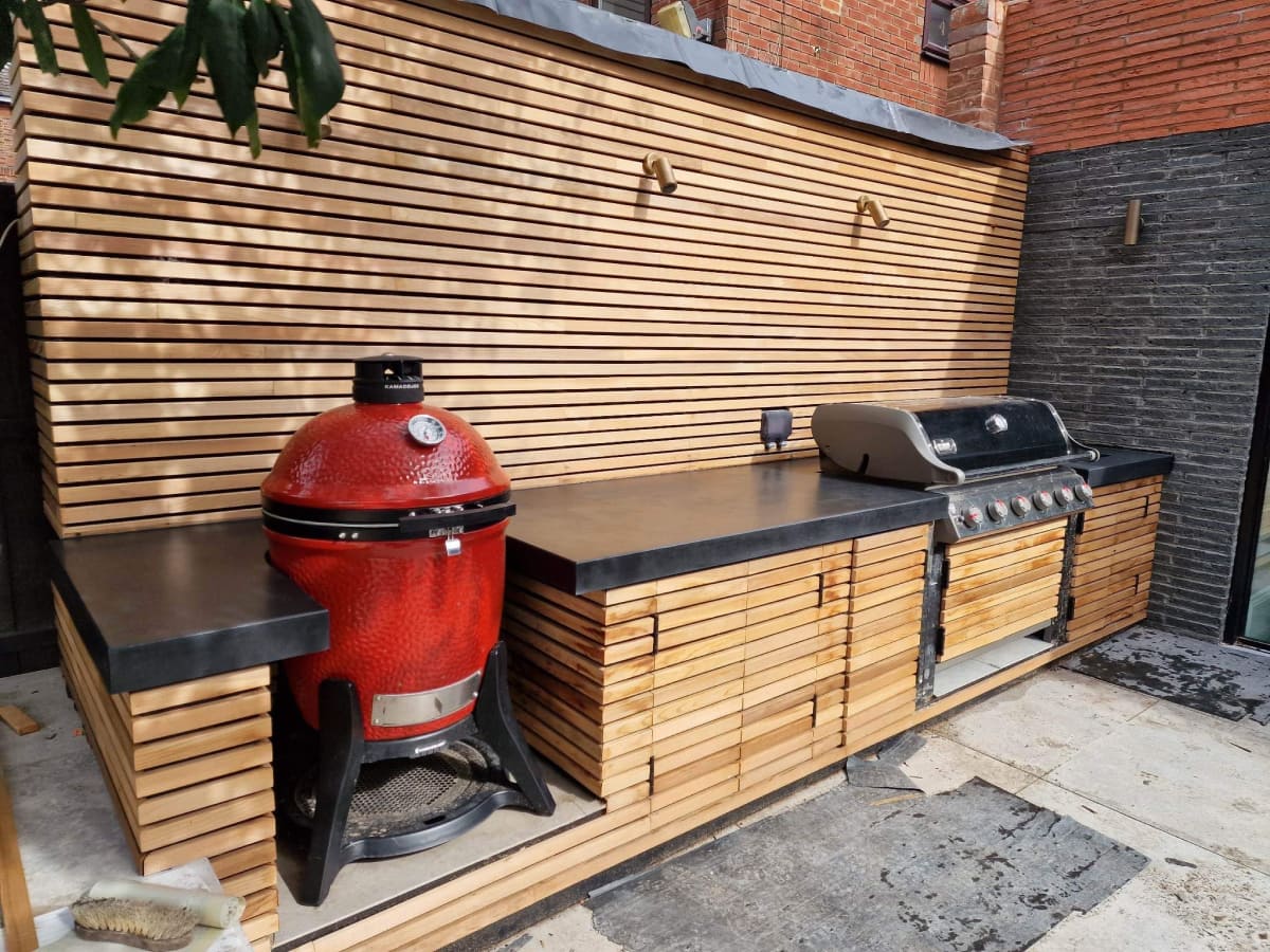 Marvellous 80mm garden polished concrete worktop