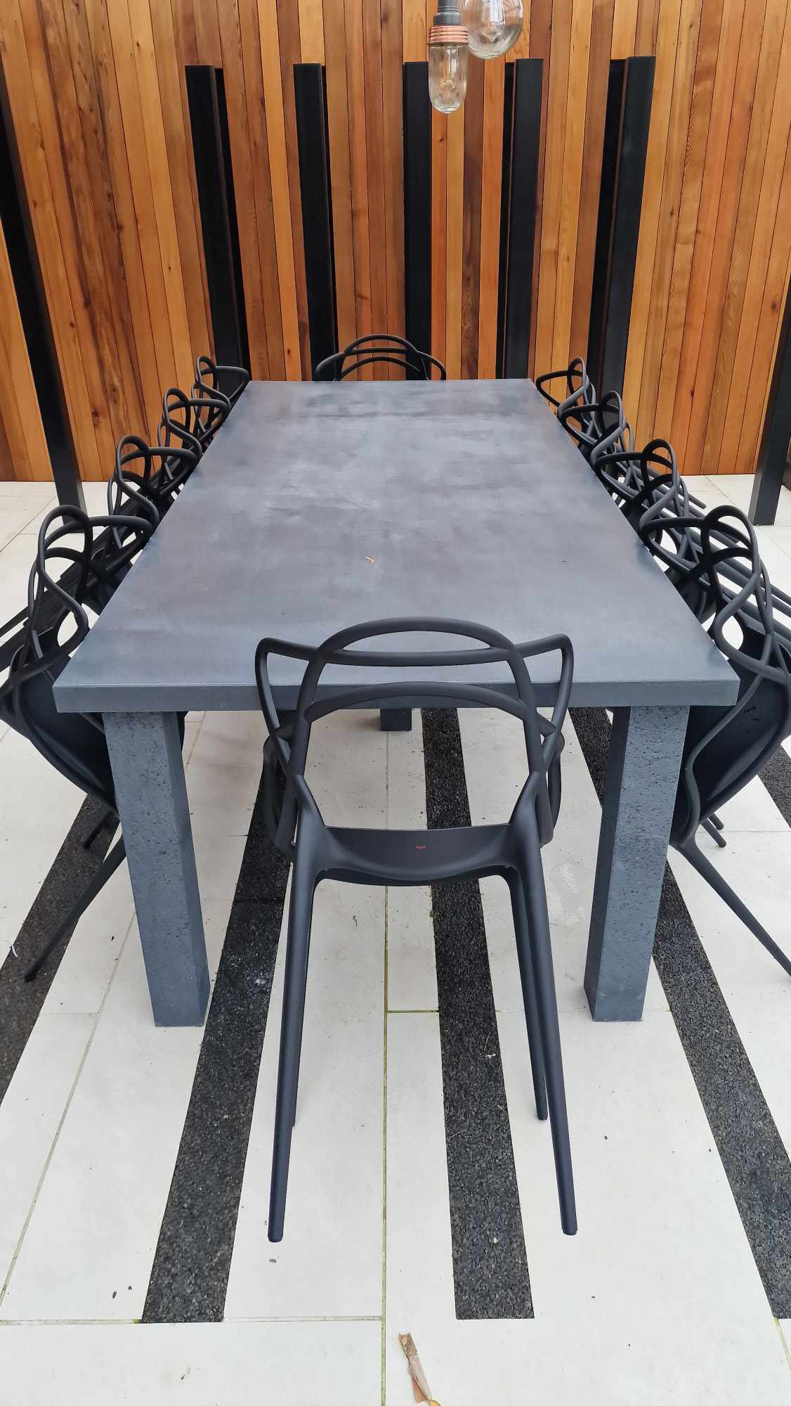 Concrete Table Top and matching BBQ