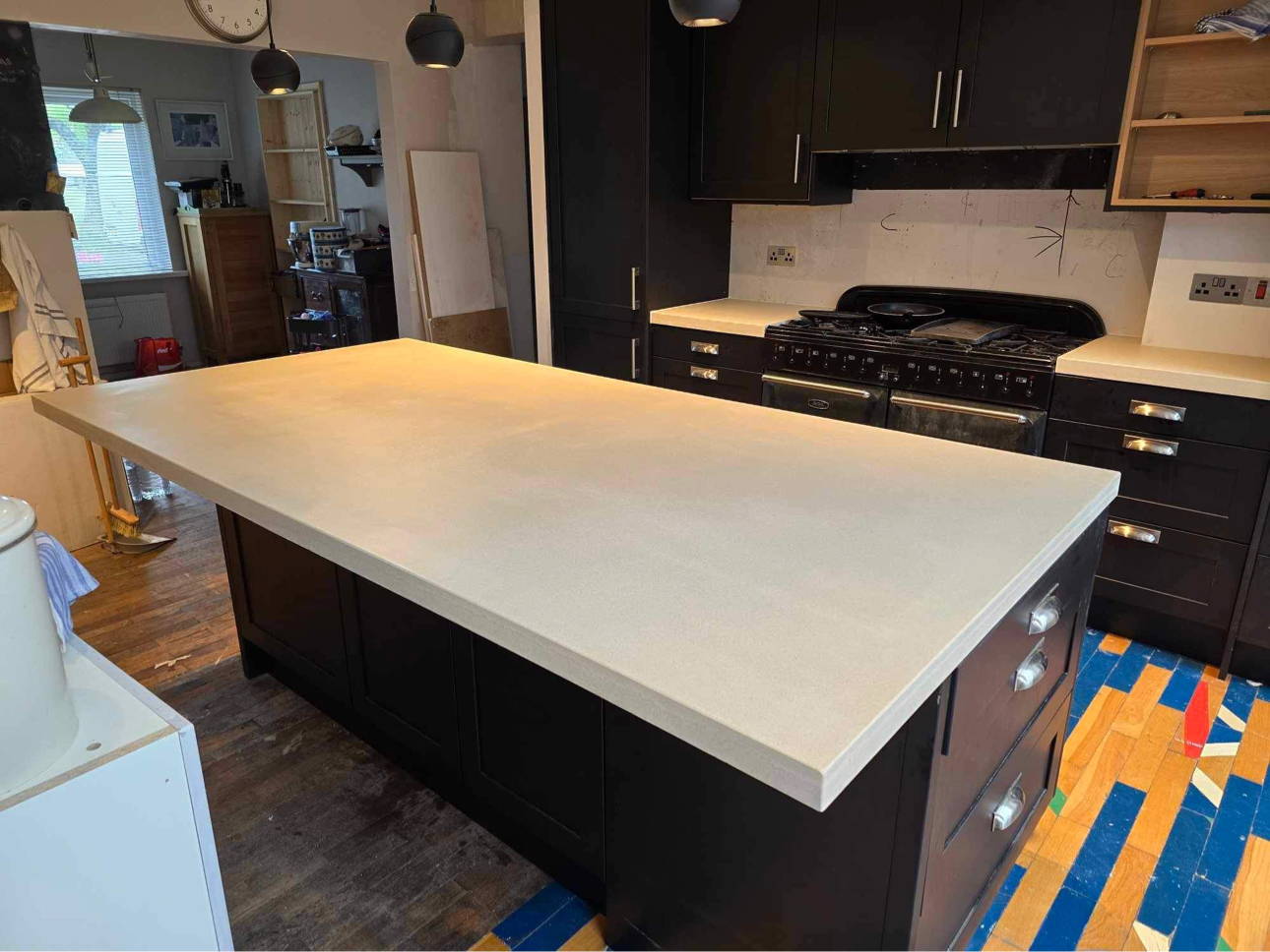 Galway Kitchen: Polished Concrete Worktops