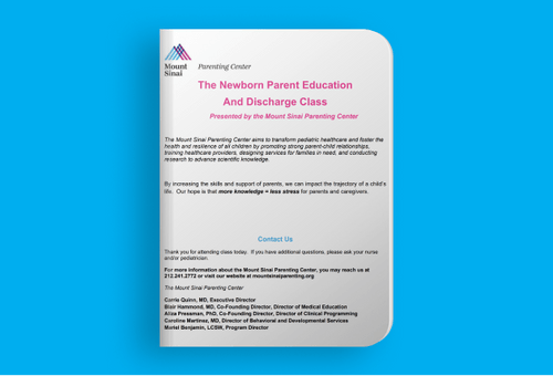 Newborn Classes | Mount Sinai Parenting Center