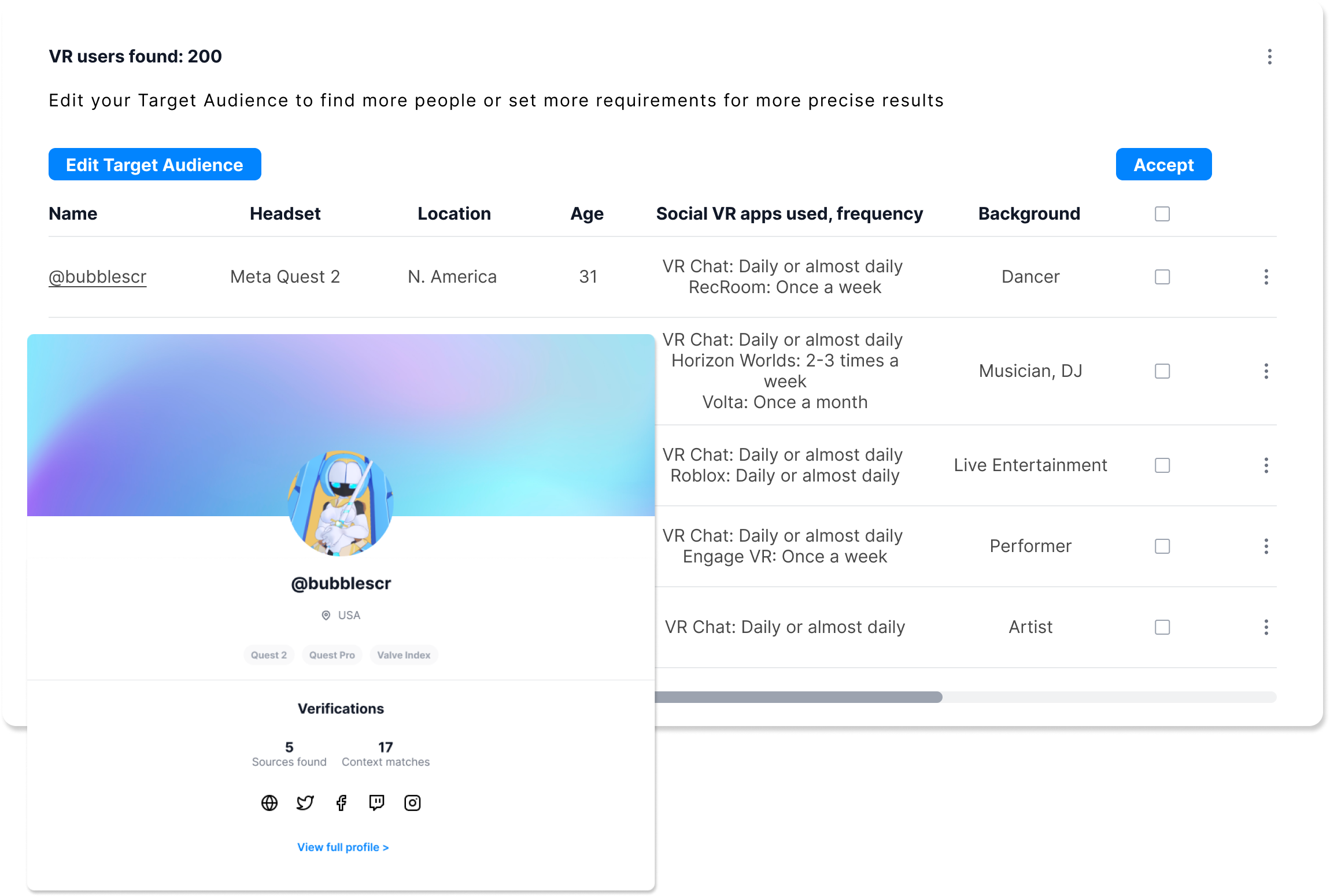 VR Oxygen - Find VR Users for VR Playtesting