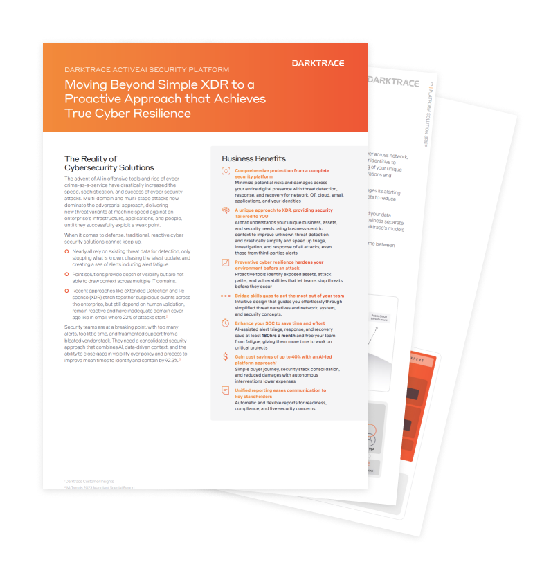 ActiveAI Security Platform | Darktrace