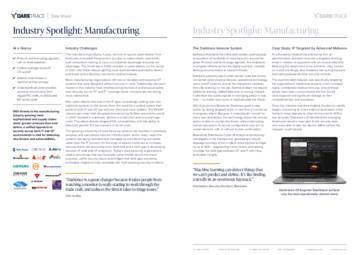 Industry Spotlight: Manufacturing | Data Sheet | Resources | Darktrace