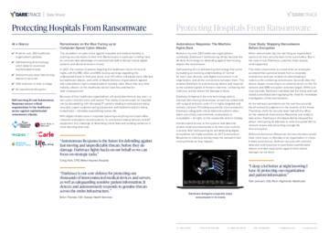 Protecting Hospitals From Ransomware | Data Sheet | Resources | Darktrace