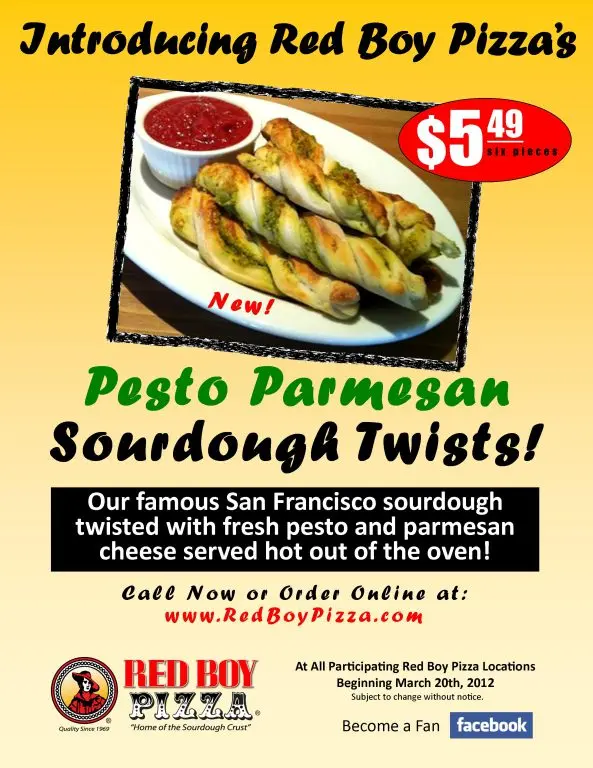 Red Boy Pizza Kicks Off Spring With Pesto Parmesan Sourdough Twists