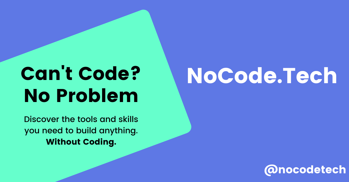 The Home of No-Code: A curated directory of resources and tools for non ...