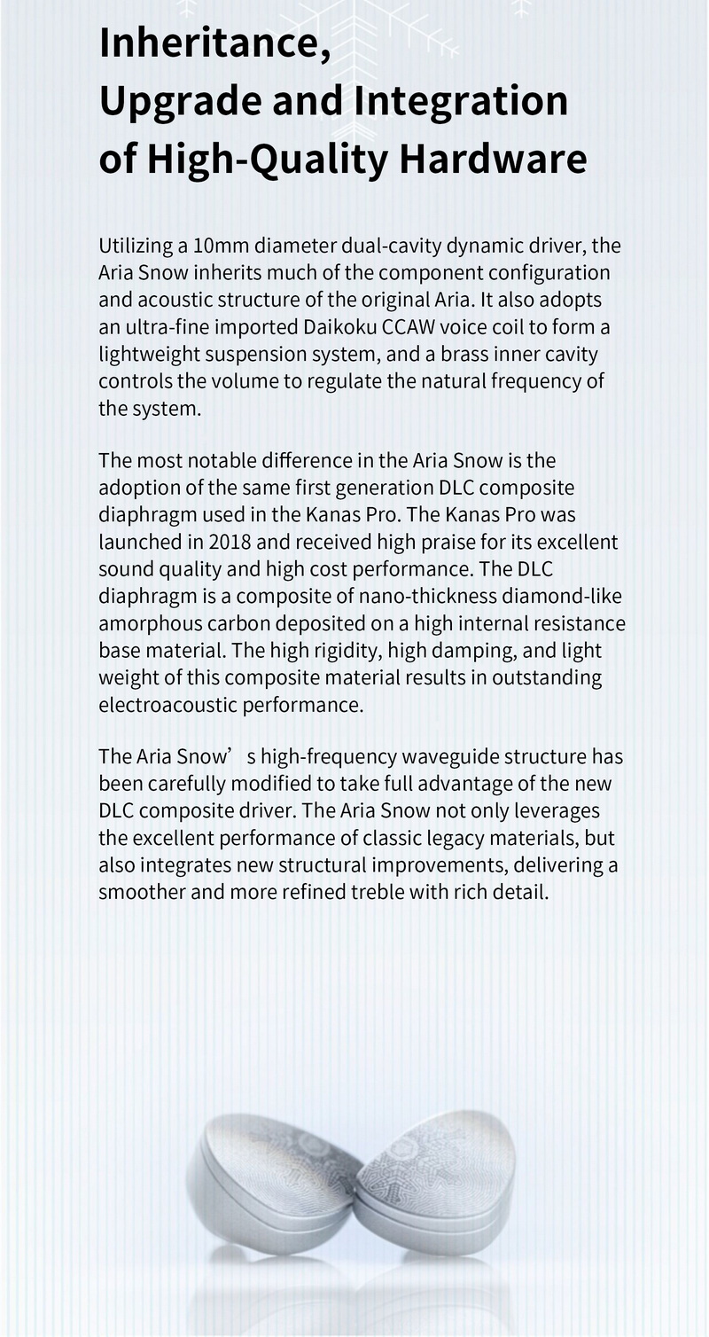 MOONDROP ARIA SNOW EDITION In-Ear Monitor | MOONDROP Official Website