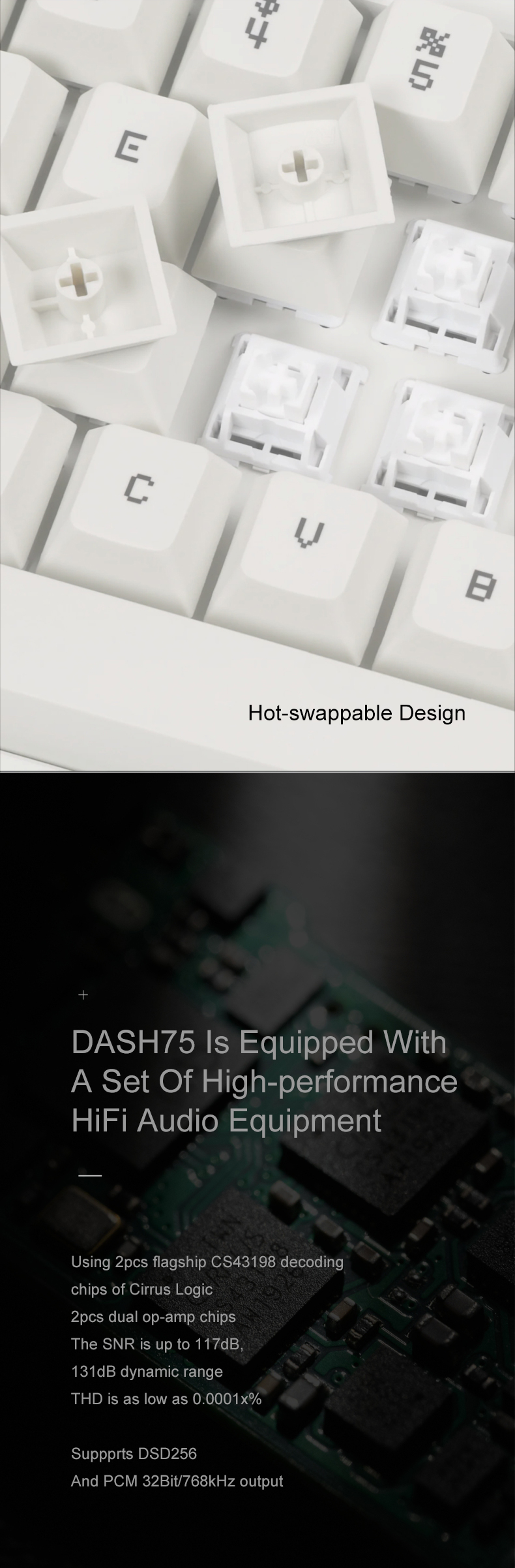 MOONDROP DASH75 75% Mechanical Keyboard | MOONDROP Official Website