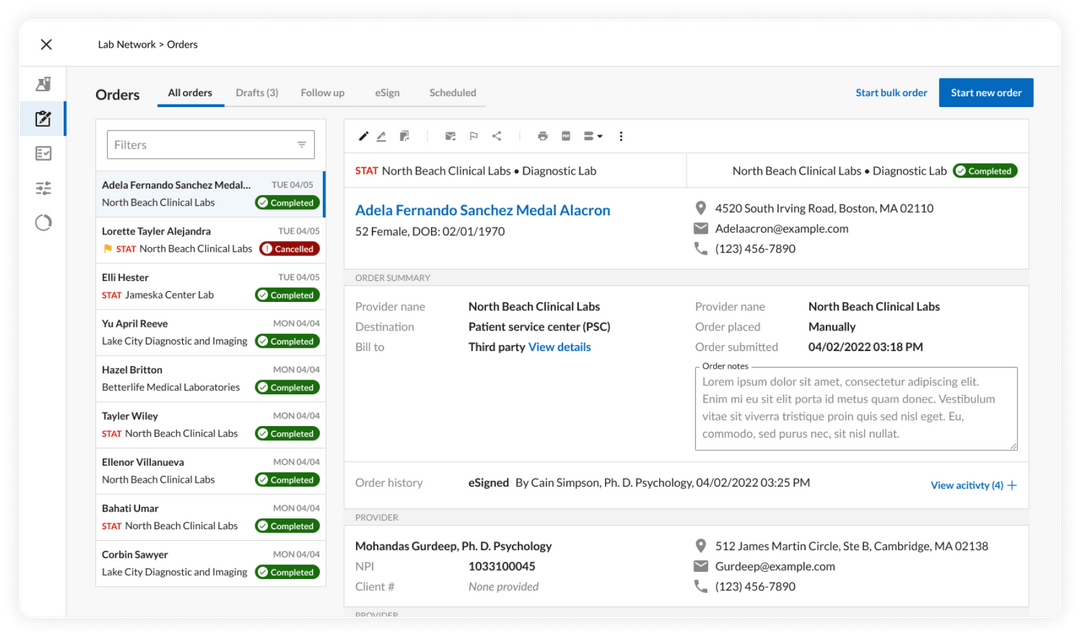 Lab Ordering Solutions