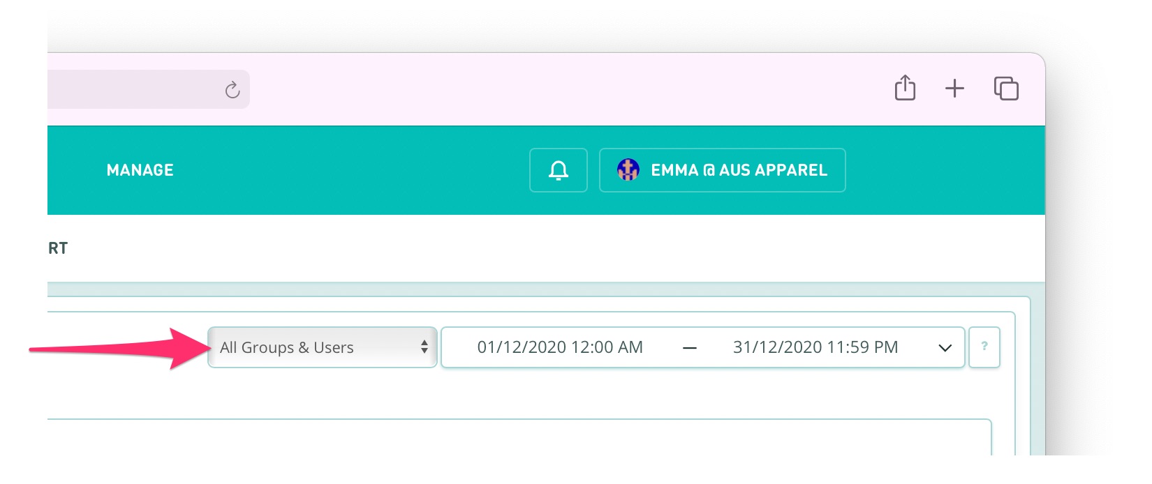 Measure > Activity > Activity overview