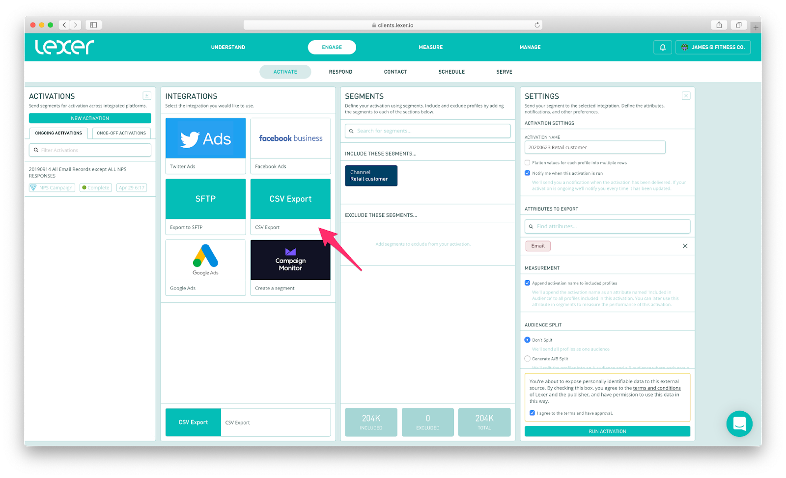 Lexer Integration > Pinterest Ads
