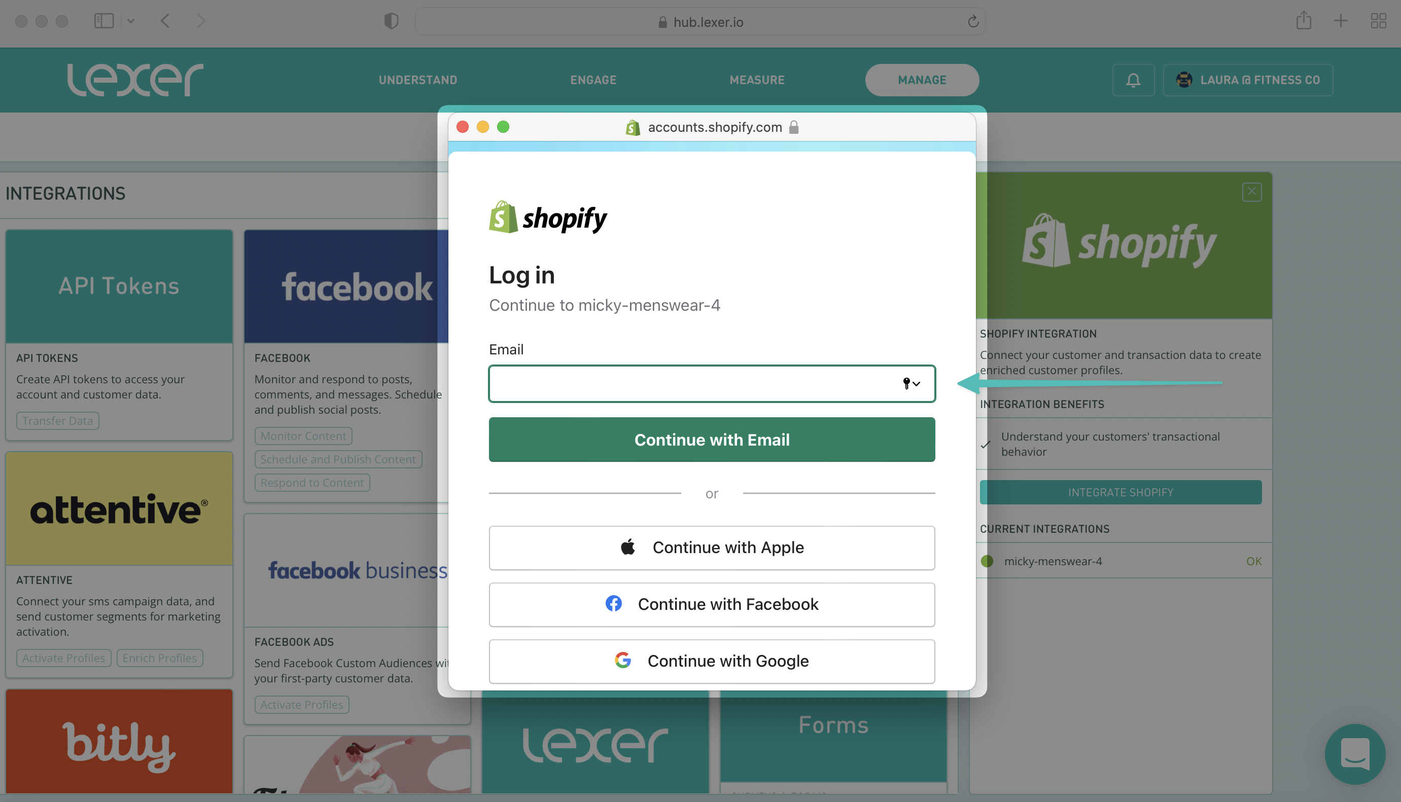 Lexer Integration > Shopify