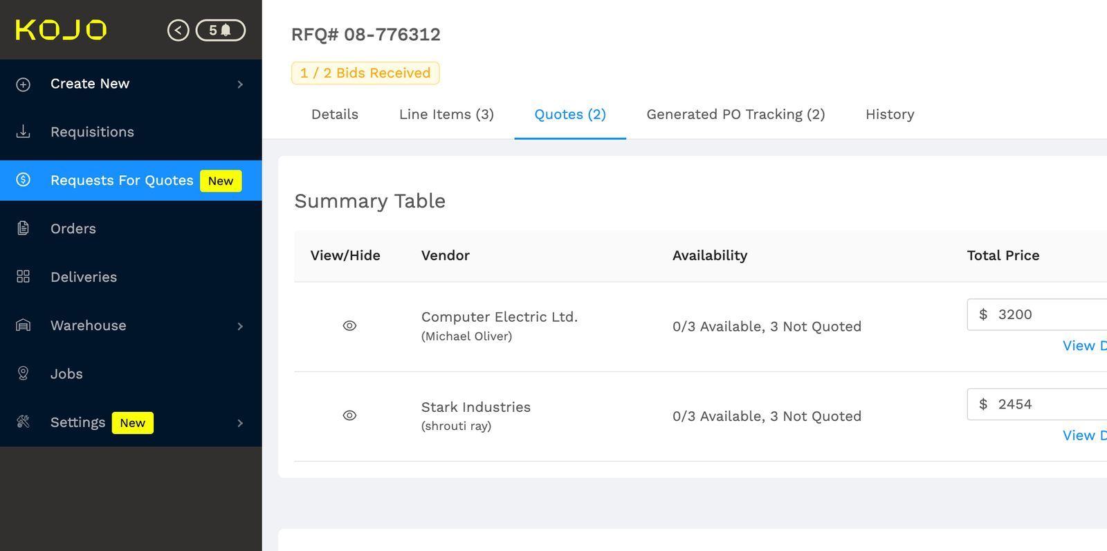 Kojo | Demo Confirmation