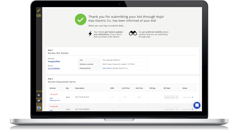 Kojo Construction Material Management Software